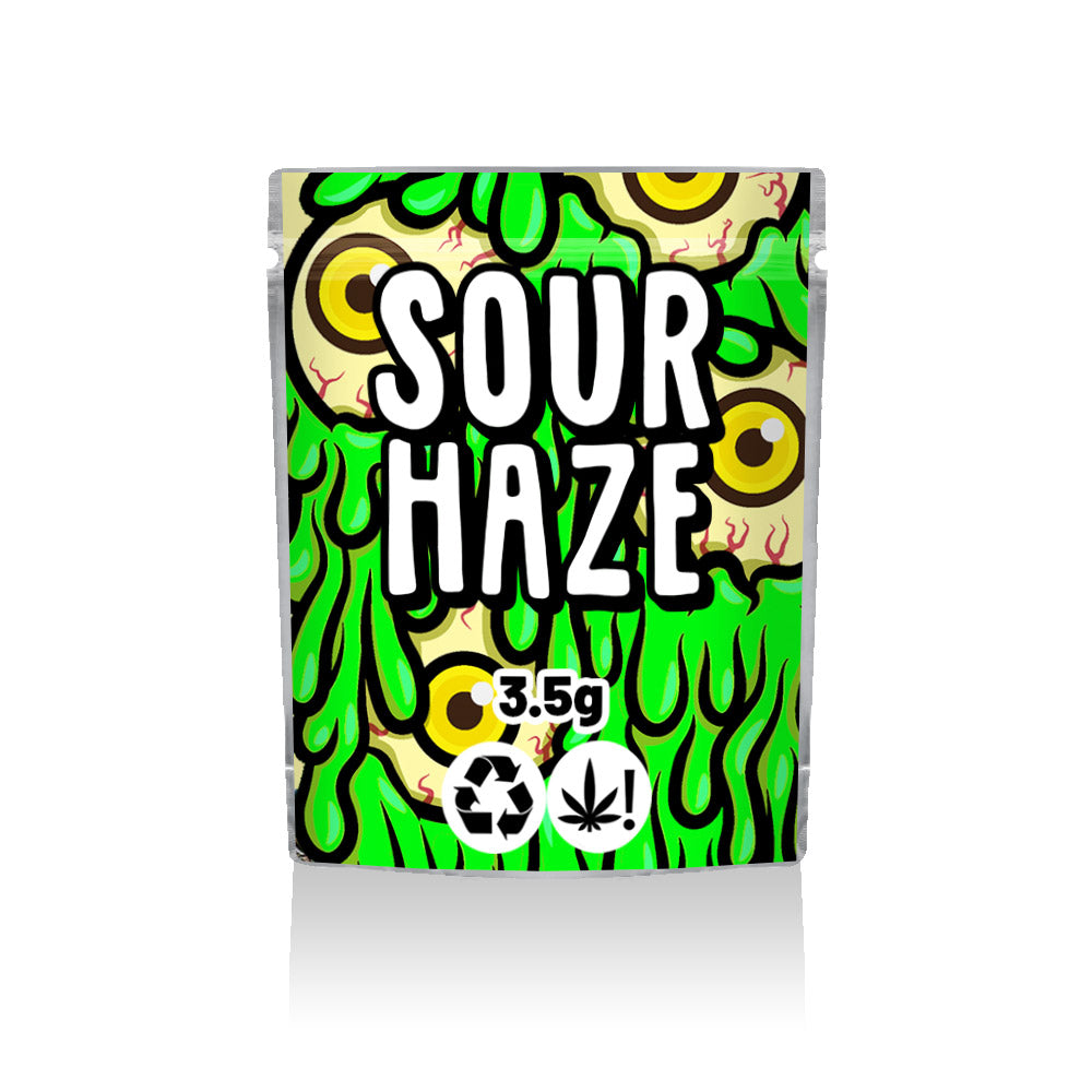 Sour Haze Ready Made Mylar Bags 3 5g Green Buddha Packaging