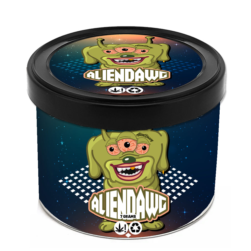 Alien Dawg 200ml Tuna Tins (7g) – Green Buddha Packaging
