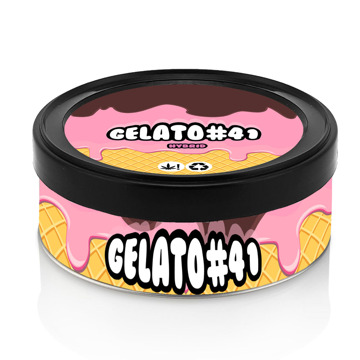 Gelato #41 100ml Tuna Tin Stickers (3.5g) – Green Buddha Packaging